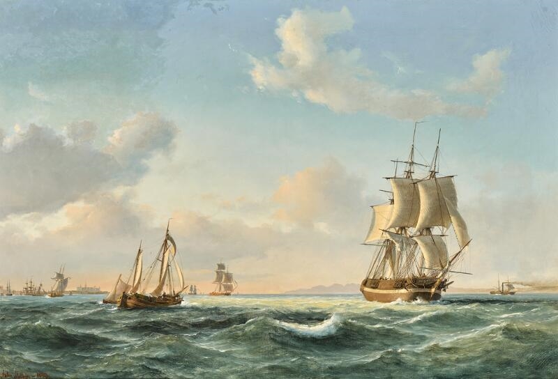 Daniel Herman Anton Melbye | The sailing ship “Johanna” and other ...