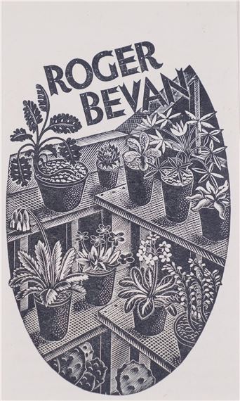 Eric Ravilious | Bookplate for Roger Bevan (1935) | MutualArt