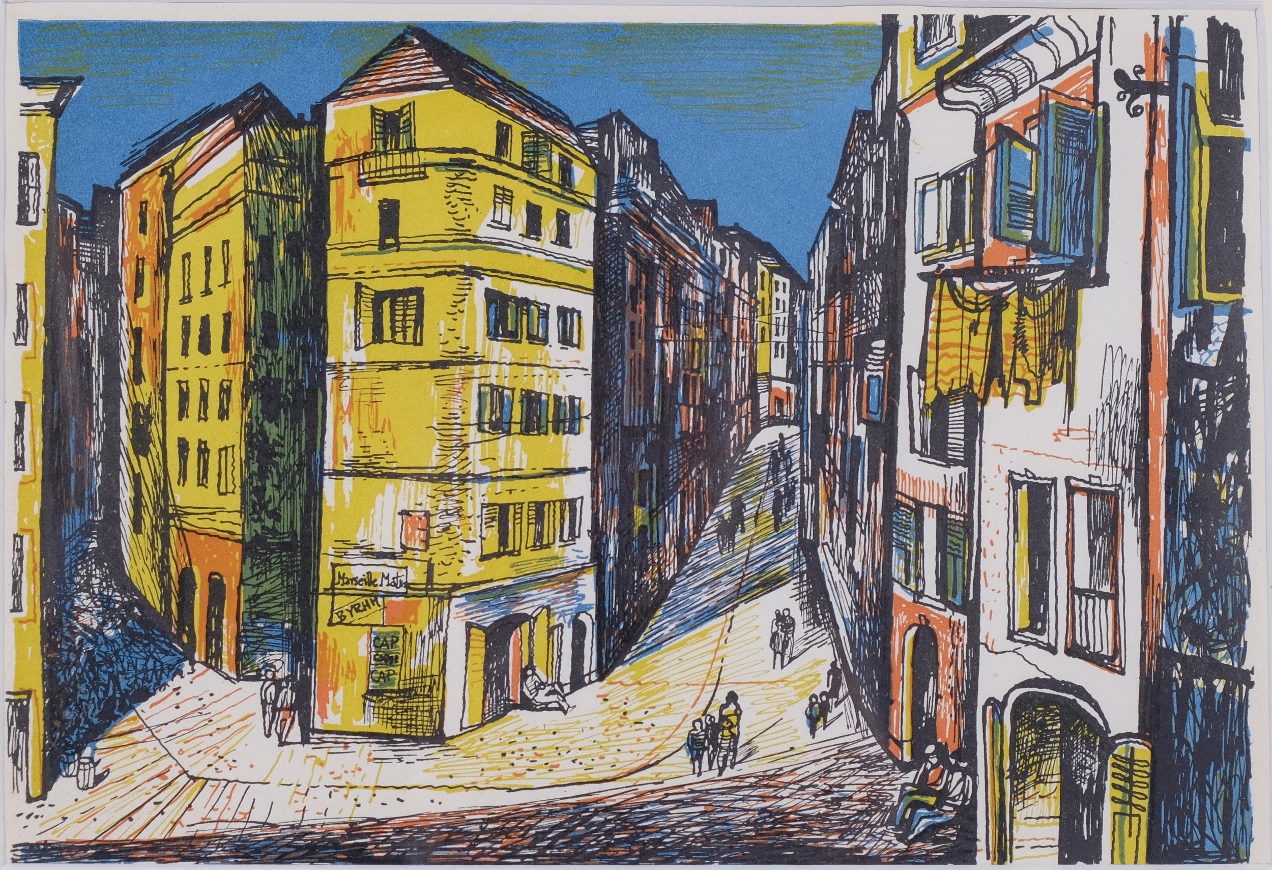 John Minton | Corsican Street Scene (1948) | MutualArt