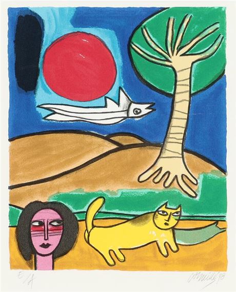 Corneille | Le chat jaune (1998) | MutualArt