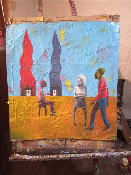 Patrick Sithole | Lady in Waiting | MutualArt