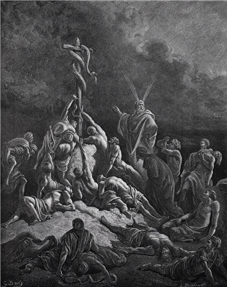 Gustave Doré | THE BRONZE SNAKE (1880) | MutualArt