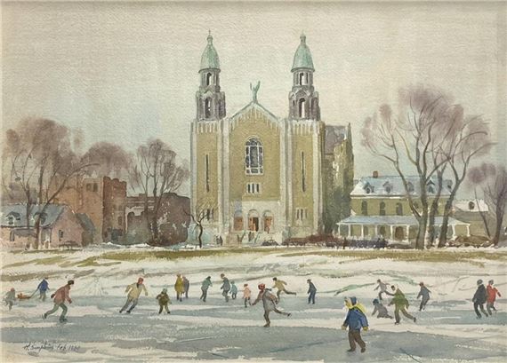 Henry John Simpkins | Skaters at Lachine (1980) | MutualArt