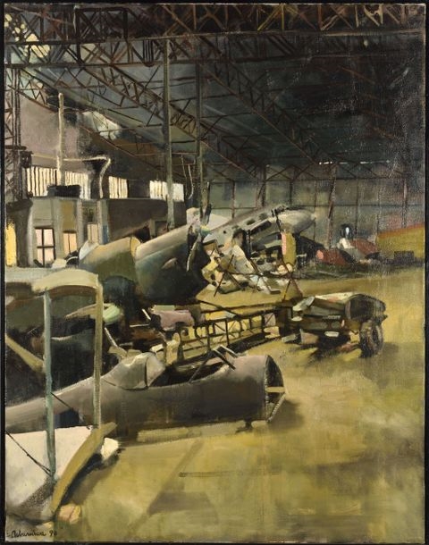 Christoff Debusschere | Aircraft hangar (1990) | MutualArt