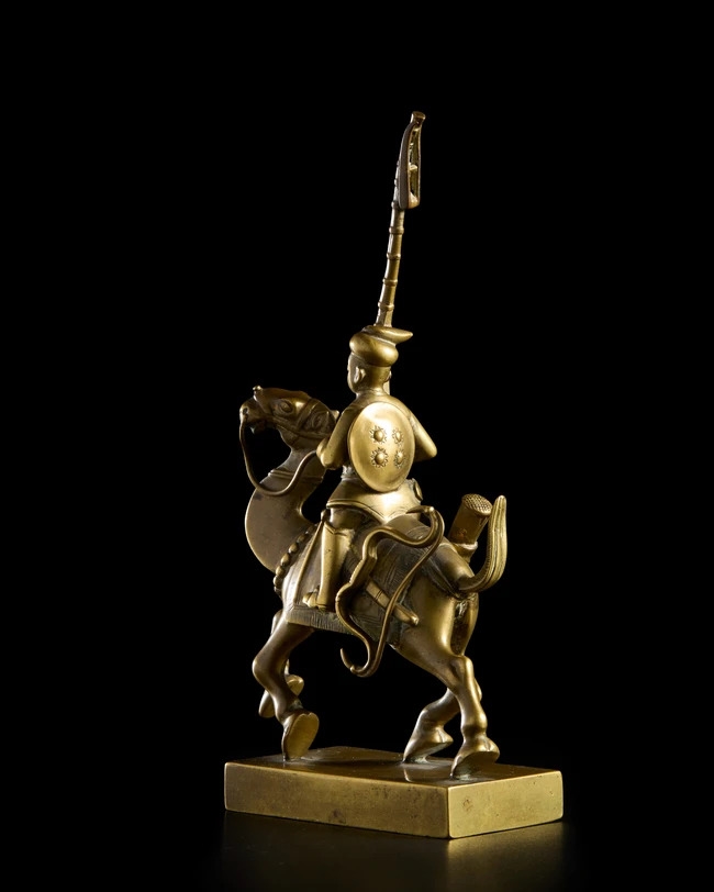 Indian School, 18th Century | A cast brass model of a mounted soldier ...