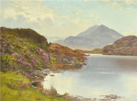 Alfred Oliver | Alfred Oliver (1886-1921) British, a view of a mountain ...
