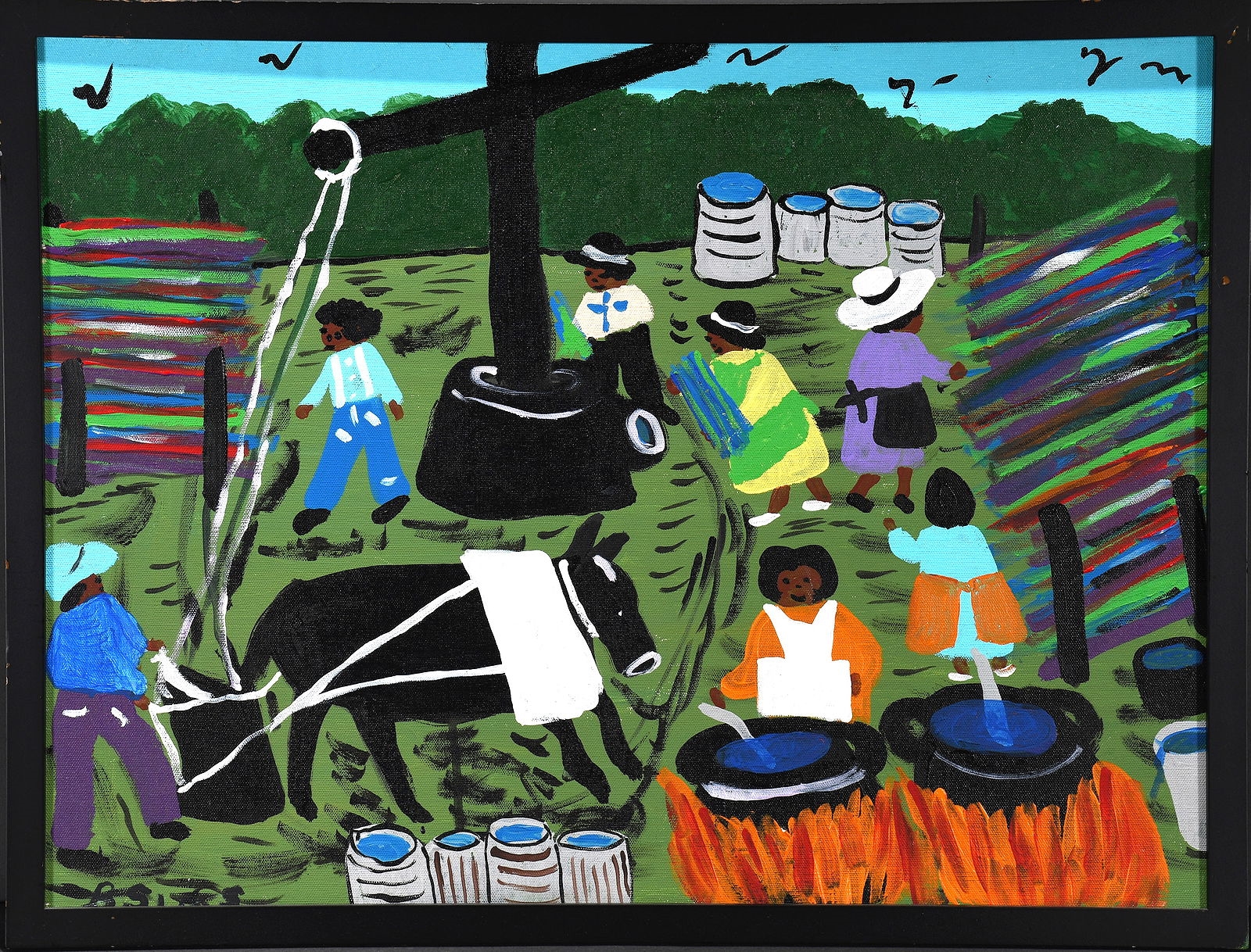 Bernice Sims | Making Sorghum | MutualArt