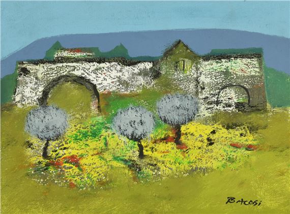 Manlio Bacosi | PAESAGGIO CON ACQUEDOTTO | MutualArt