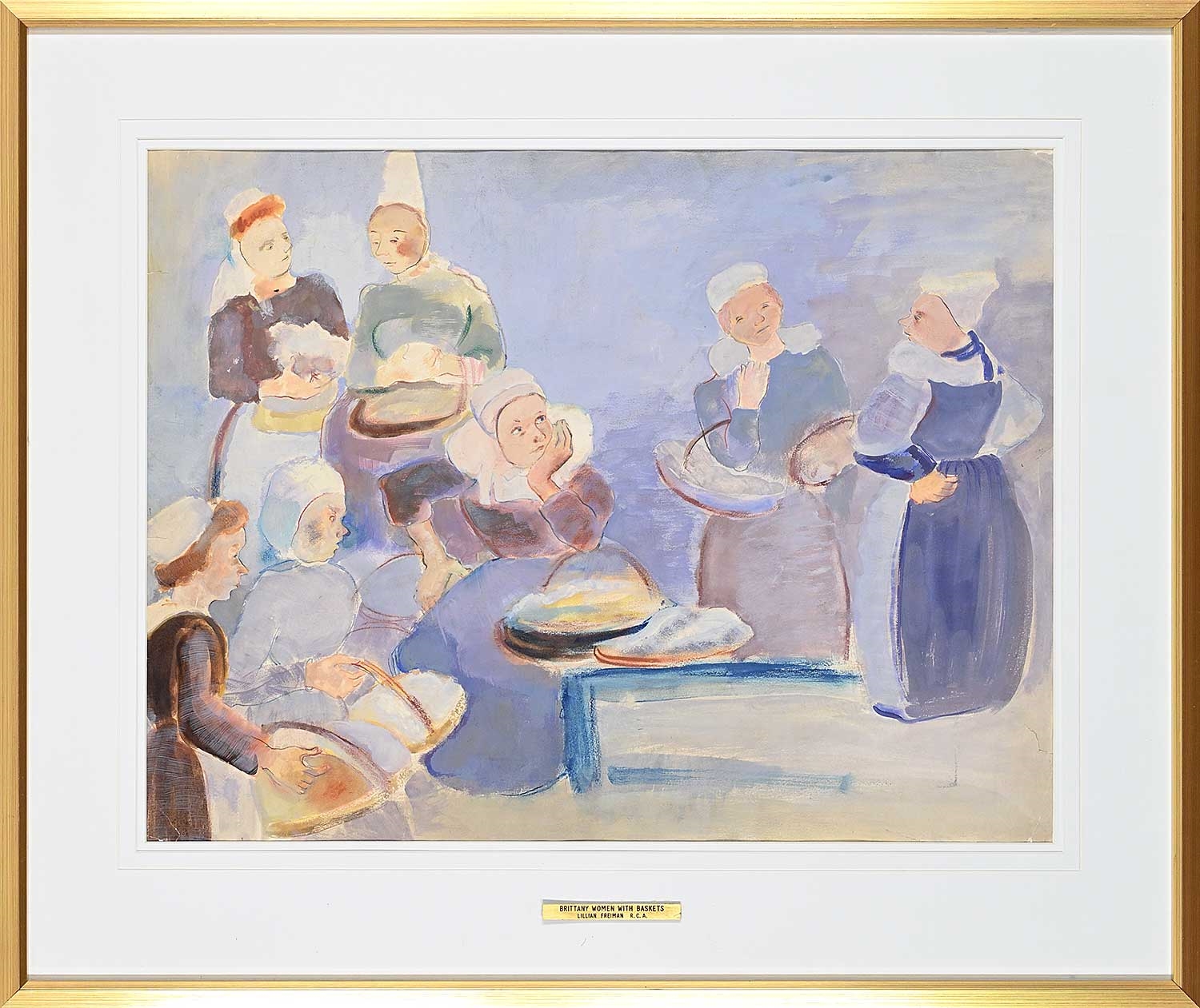 Lillian Freiman | Brittany Women with Baskets | MutualArt