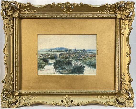 Horace Tuck | landscape with bridge | MutualArt