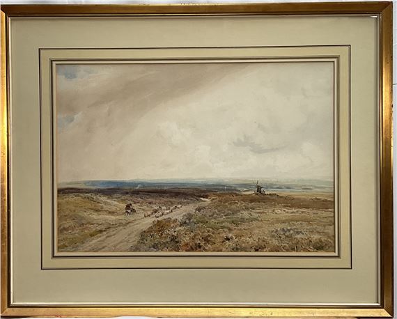 Claude Hayes | drover in a landscape | MutualArt