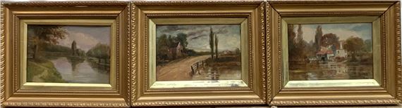 Samuel Bowyer | Views of the Thames at Runnymede, Iffley Mill and ...