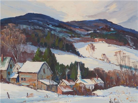 Otis Cook | Winter Scene | MutualArt