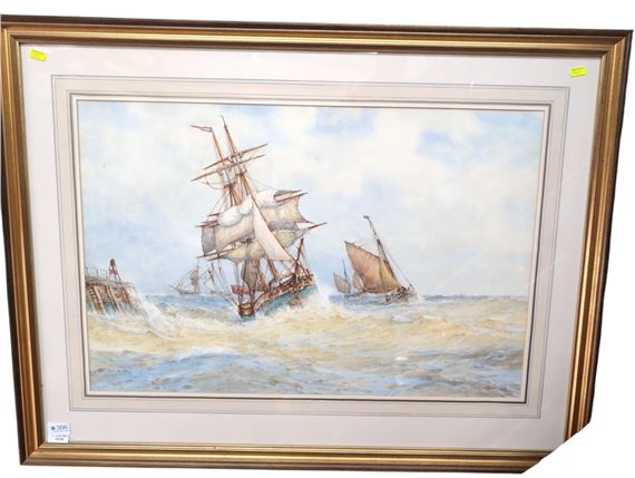 Frederick James Aldridge | Entering Port | MutualArt