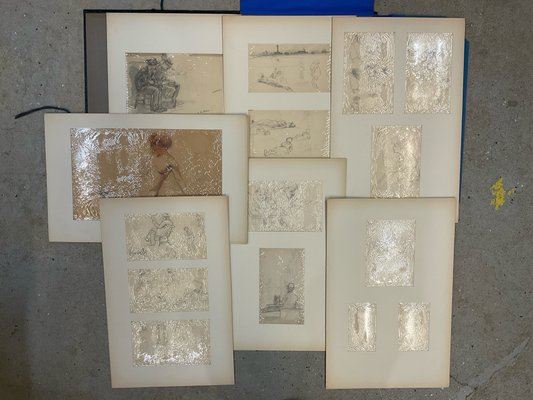 Ludwig Faber | Seven Pages of Pencil Sketches | MutualArt