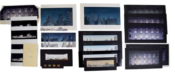 Tony Walton | Laughter on the 23rd Floor Set Design Artwork (1993 ...