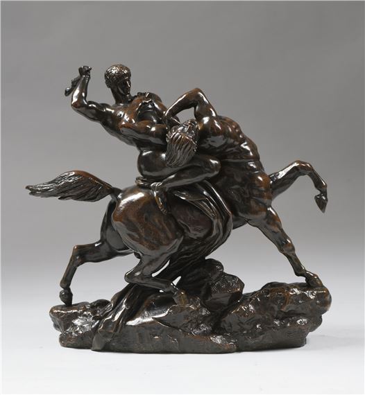 Antoine-Louis Barye | Theseus fighting the centaur BiÃ©nor (sketch ...
