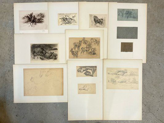 Hermann Faber | Animal Drawings and Etchings | MutualArt
