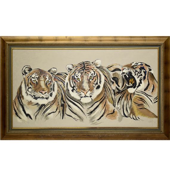 Rolf Knie | Three Bengal Tigers (1998) | MutualArt