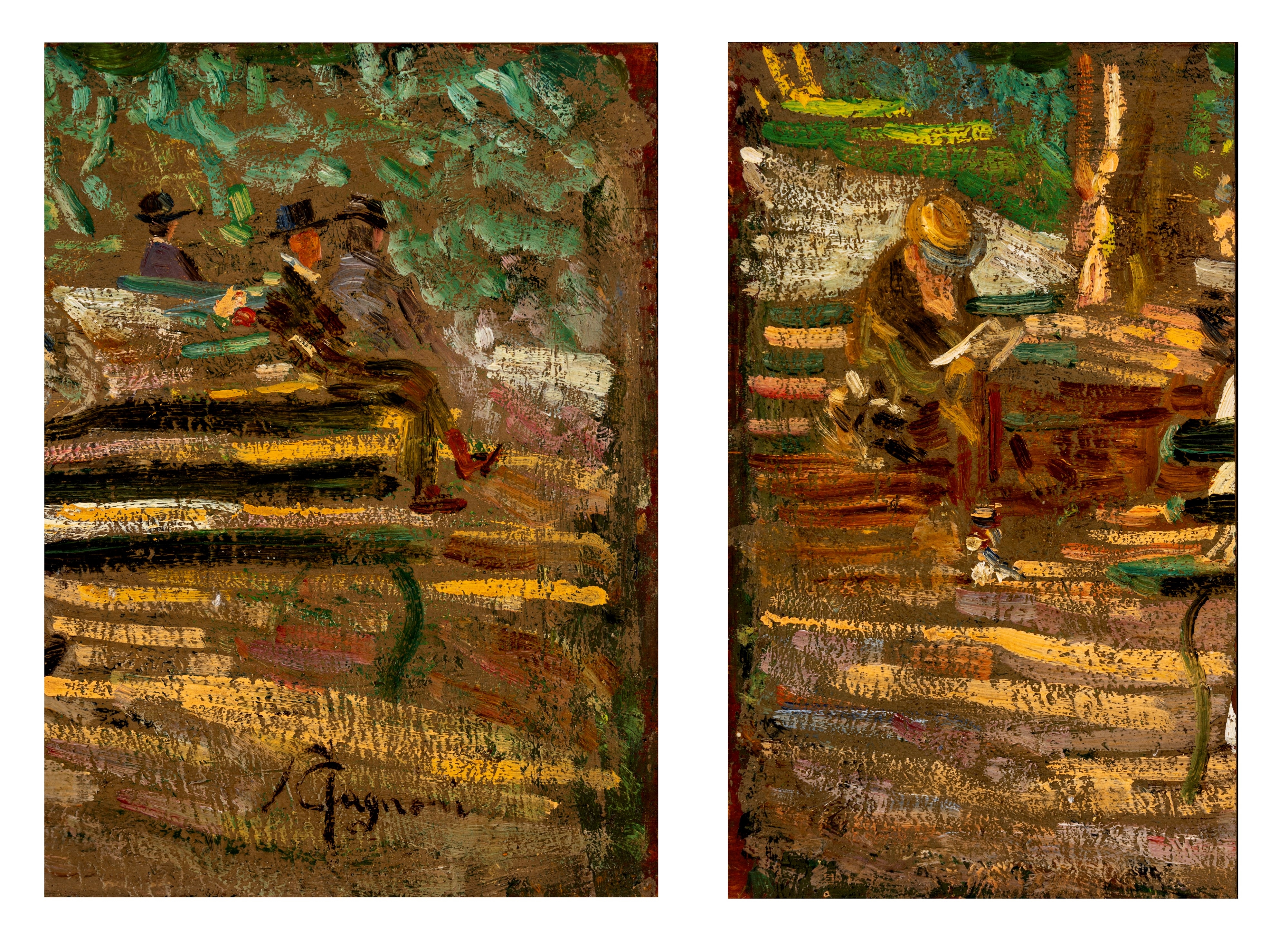 Amerino Cagnoni | At the public gardens | MutualArt