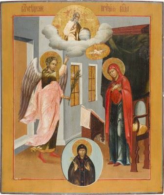 Russian School, 19th Century | A FINE AND LARGE ICON SHOWING THE ...