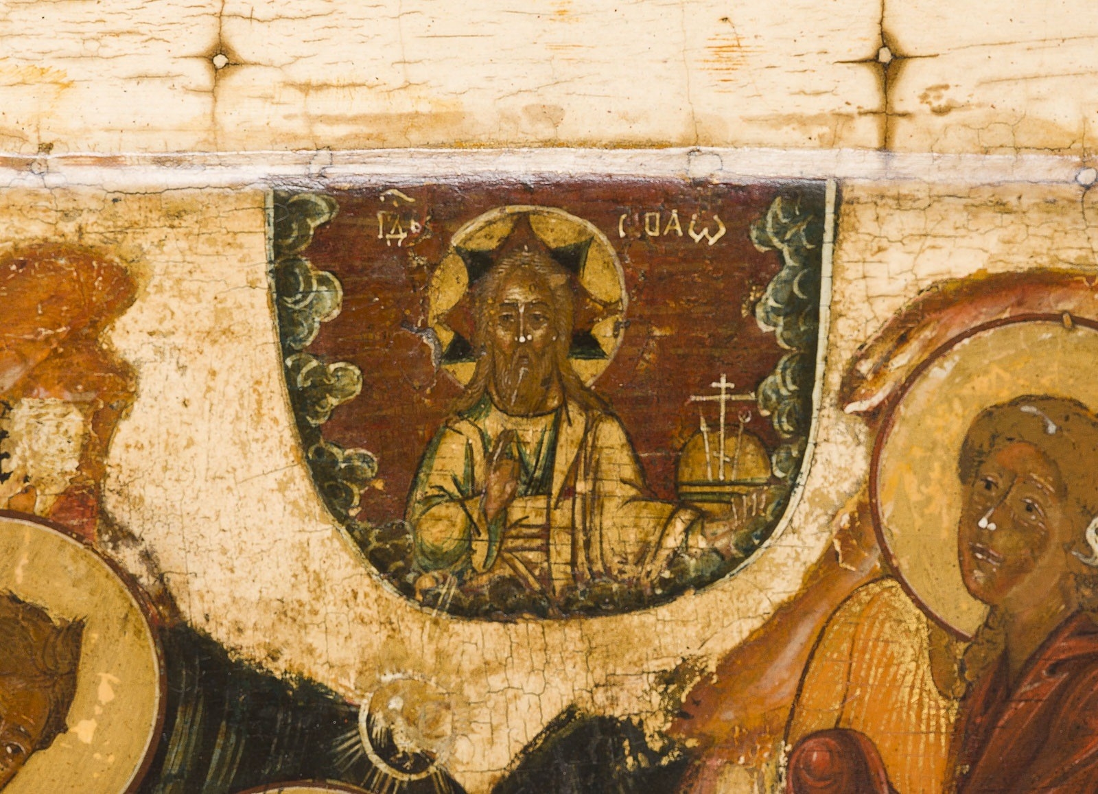 Russian School, 17th Century | A FINE ICON SHOWING THE BAPTISM OF ...