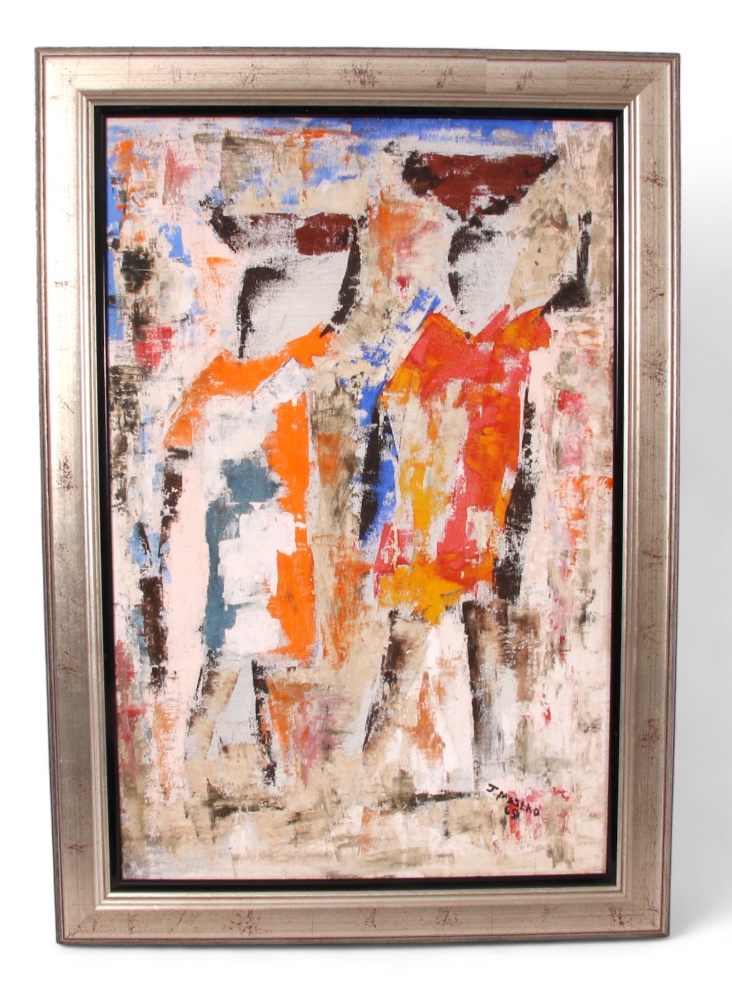 Joe Maseko | FIGURES WITH VESSELS ON THEIR HEADS (1969) | MutualArt