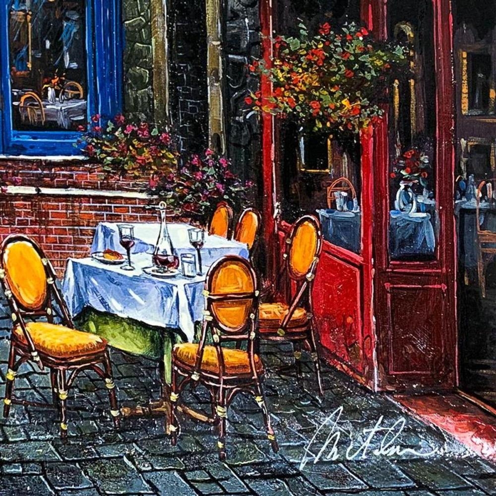 Anatoly Metlan | Outdoor Cafe | MutualArt