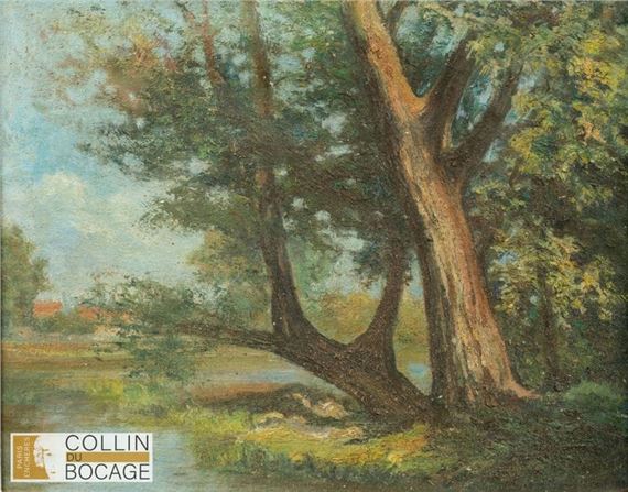 Pierre Antoine Cluzeau | bank of the Marne at Creteil | MutualArt