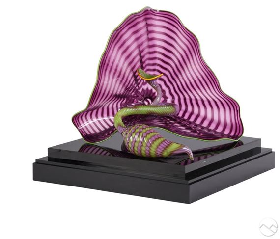 Dale Chihuly | Purple Green Persian Art Glass | MutualArt