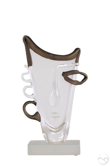 Ioan Tamaian | Studio Art Glass Face Sculpture | MutualArt