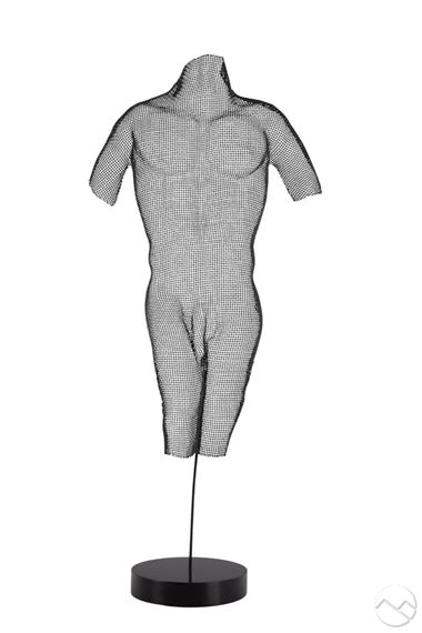Randy Cooper | Wire Mesh Male Torso Sculpture | MutualArt