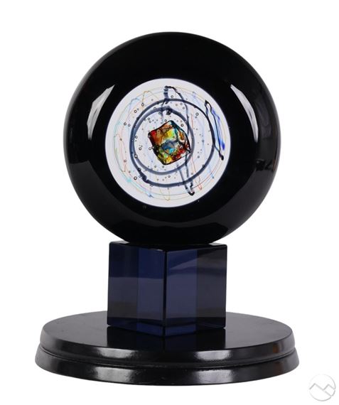 Elio Raffaeli | Murano Studio Art Glass Disc | MutualArt