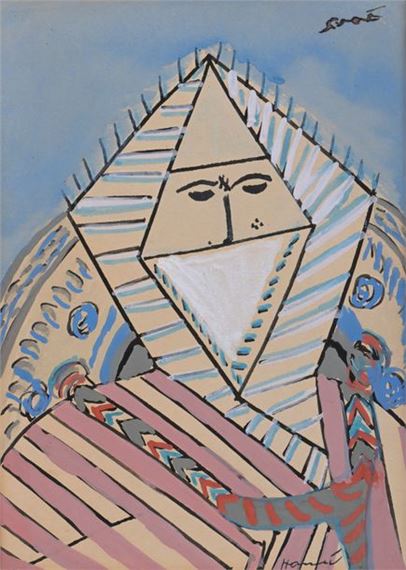 Mohamed Hamri | Stylized face | MutualArt
