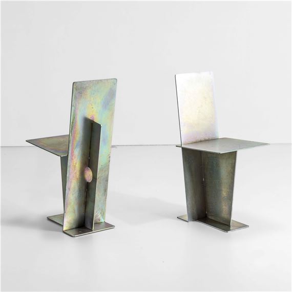 Max Lamb | Due sedie mod. Flat Iron Chair (2008) | MutualArt