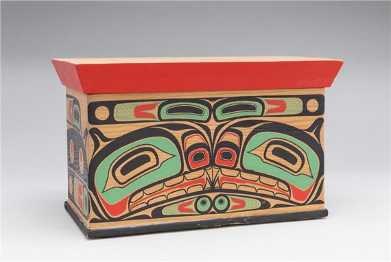 Larry Campbell | Killer Whale design bentwood box (1995) | MutualArt