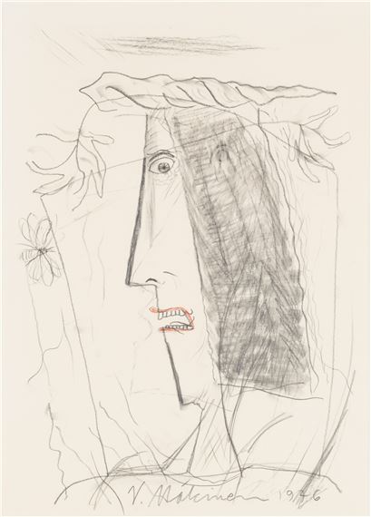 Viljo Mäkinen | Nainen ja ampiainen (1976) | MutualArt