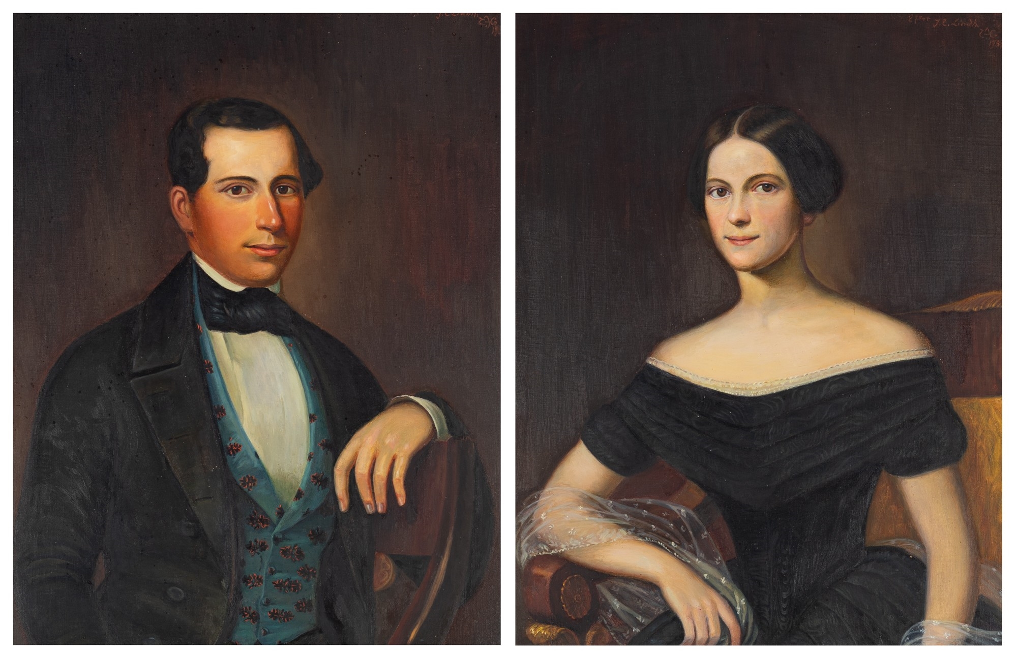 Johan Lind | portrait of Ferdinand and Adele Alfthan | MutualArt