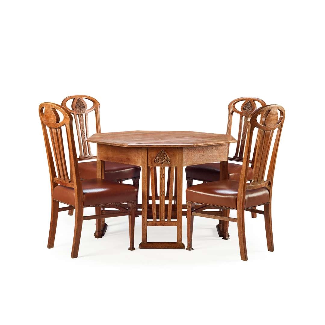 John Ednie | TABLE AND CHAIRS FOR MILLER AND LANGS, GLASGOW, CIRCA 1900 ...