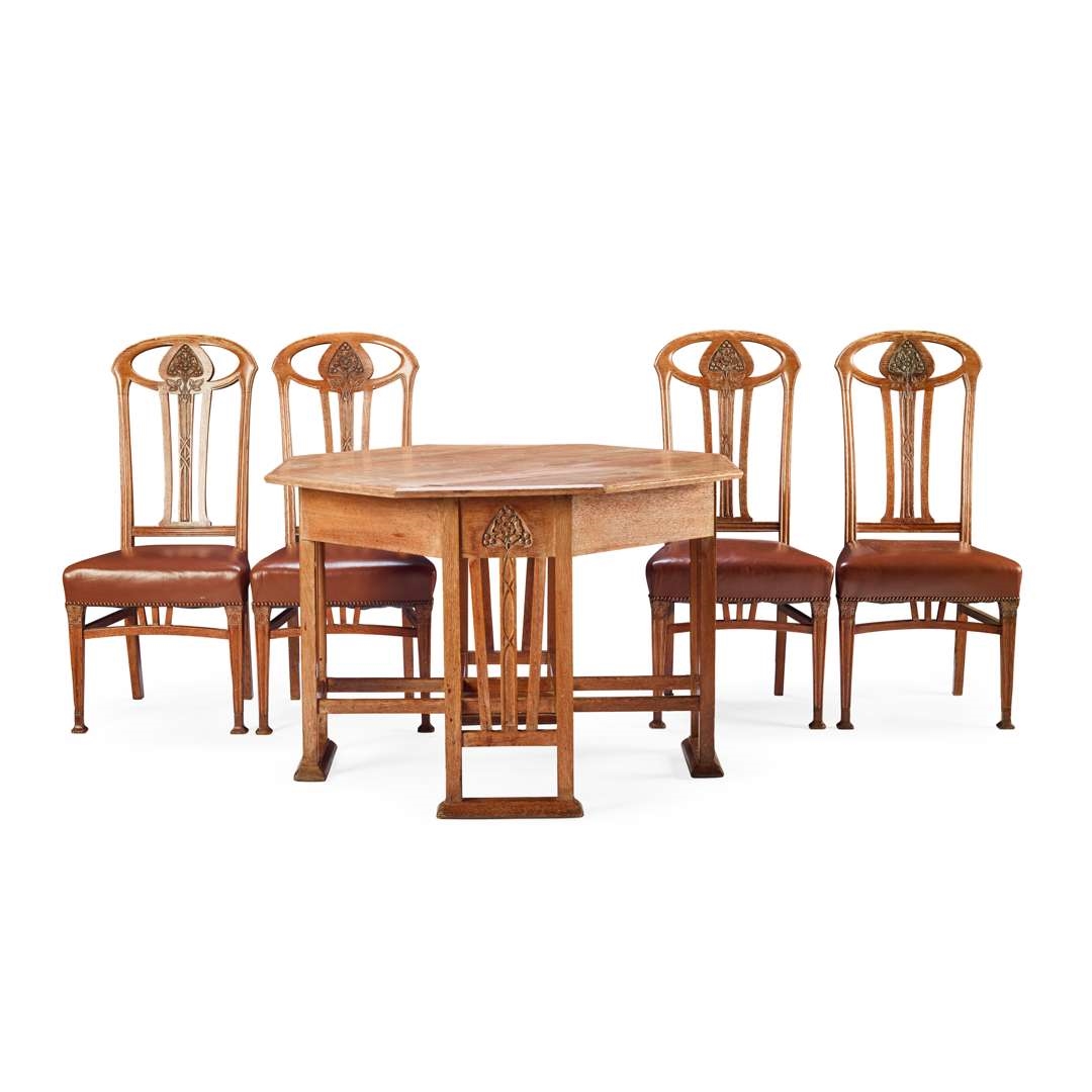 John Ednie | TABLE AND CHAIRS FOR MILLER AND LANGS, GLASGOW, CIRCA 1900 ...