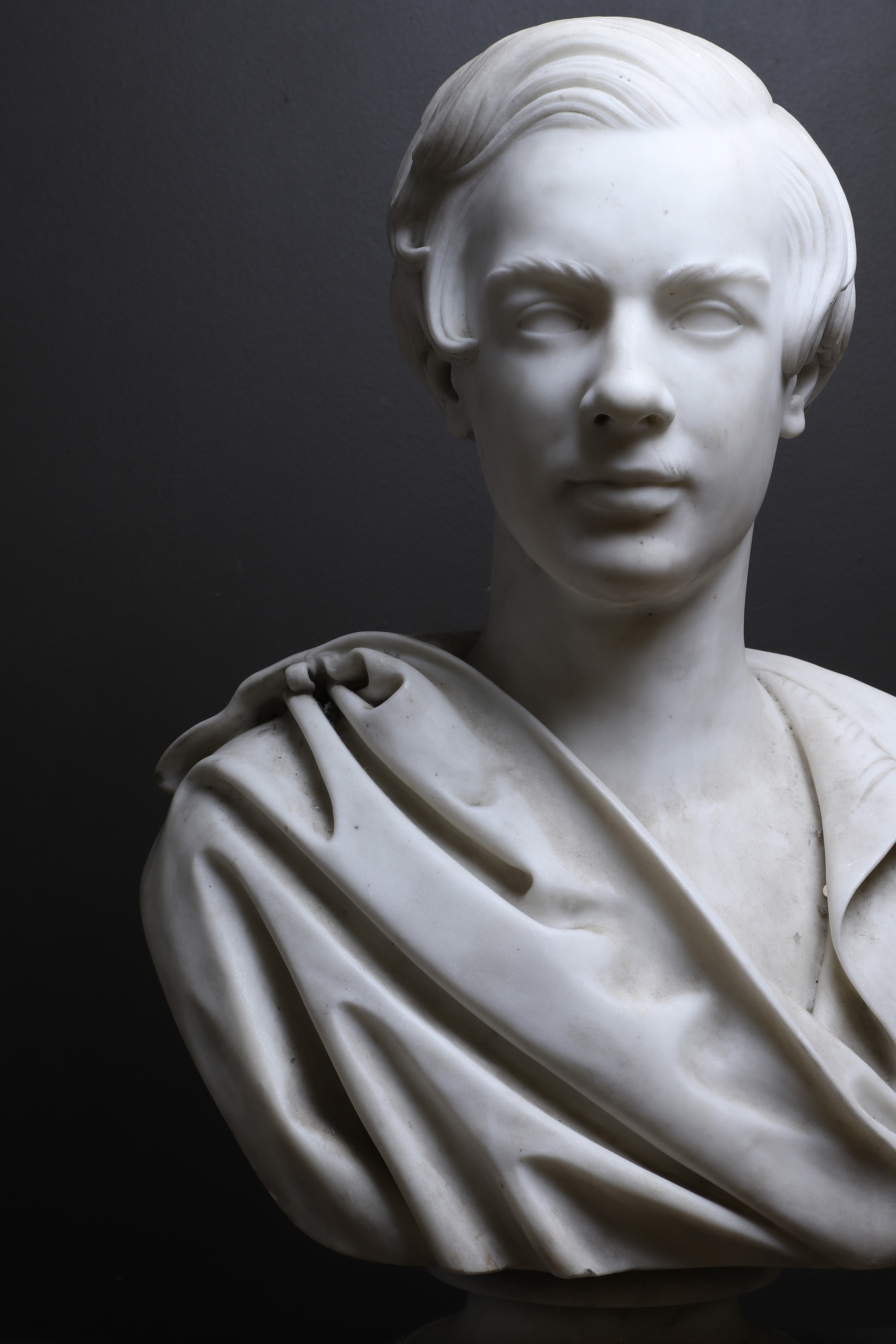 John Robert Steell | a portrait bust of a young man, probably John ...
