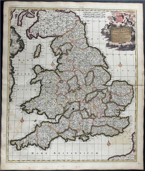 Frederik de Wit | Map of England & Scotland (Circa 1688) | MutualArt