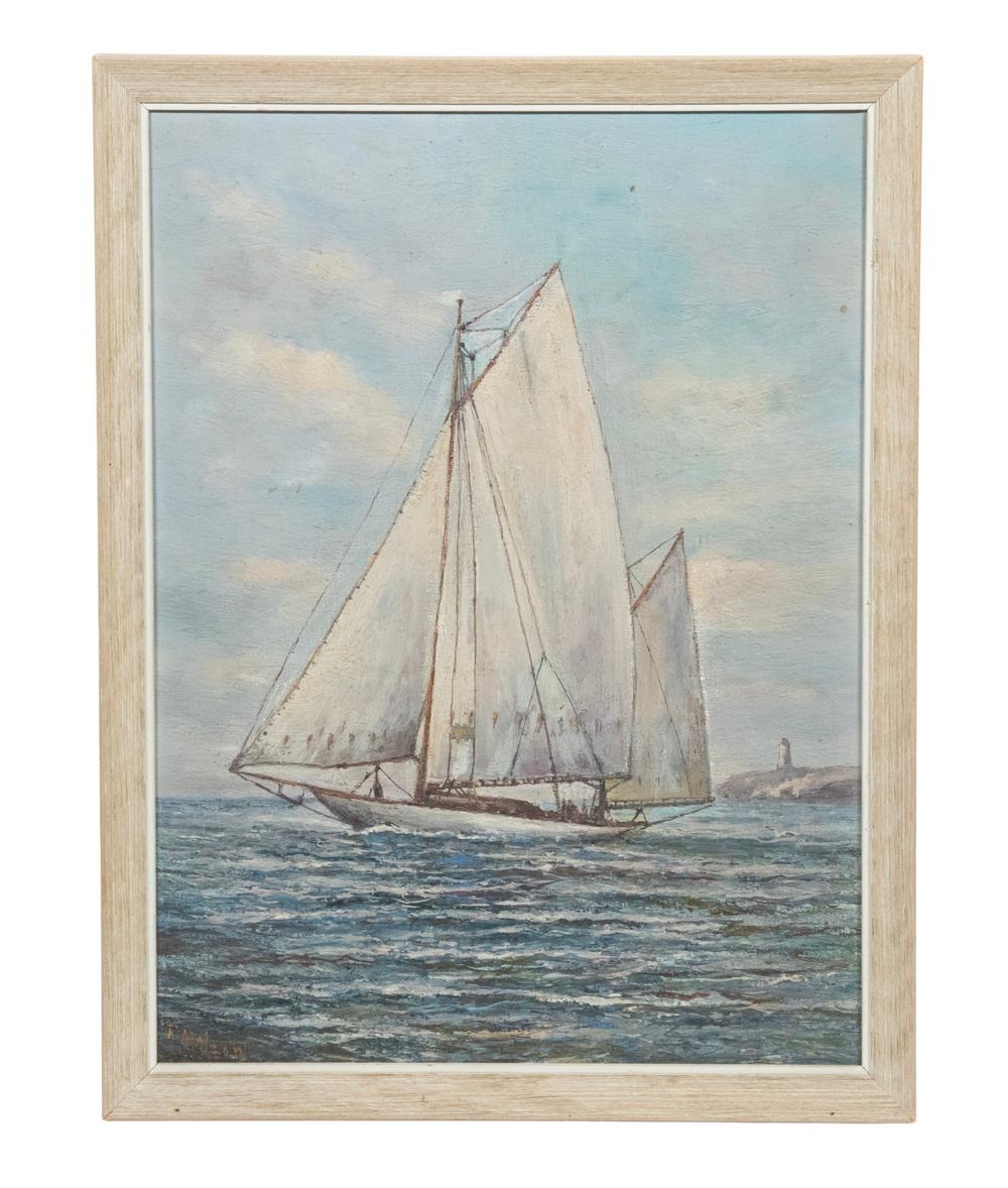 Frederick Matzow | Marine Portrait of an Albert Strange Gaff Yawl Yacht ...