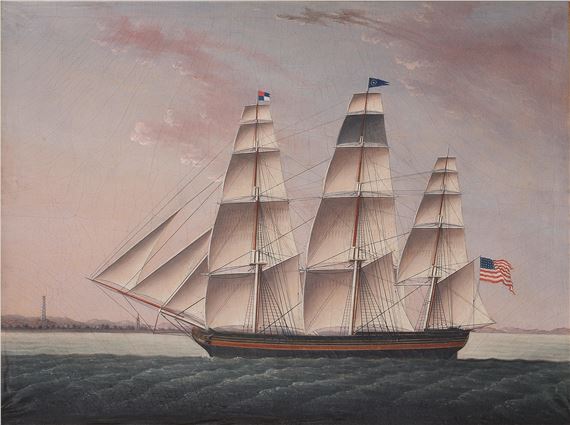 Sunqua | The American ship Covington of Baltimore at Whampoa Anchorage ...