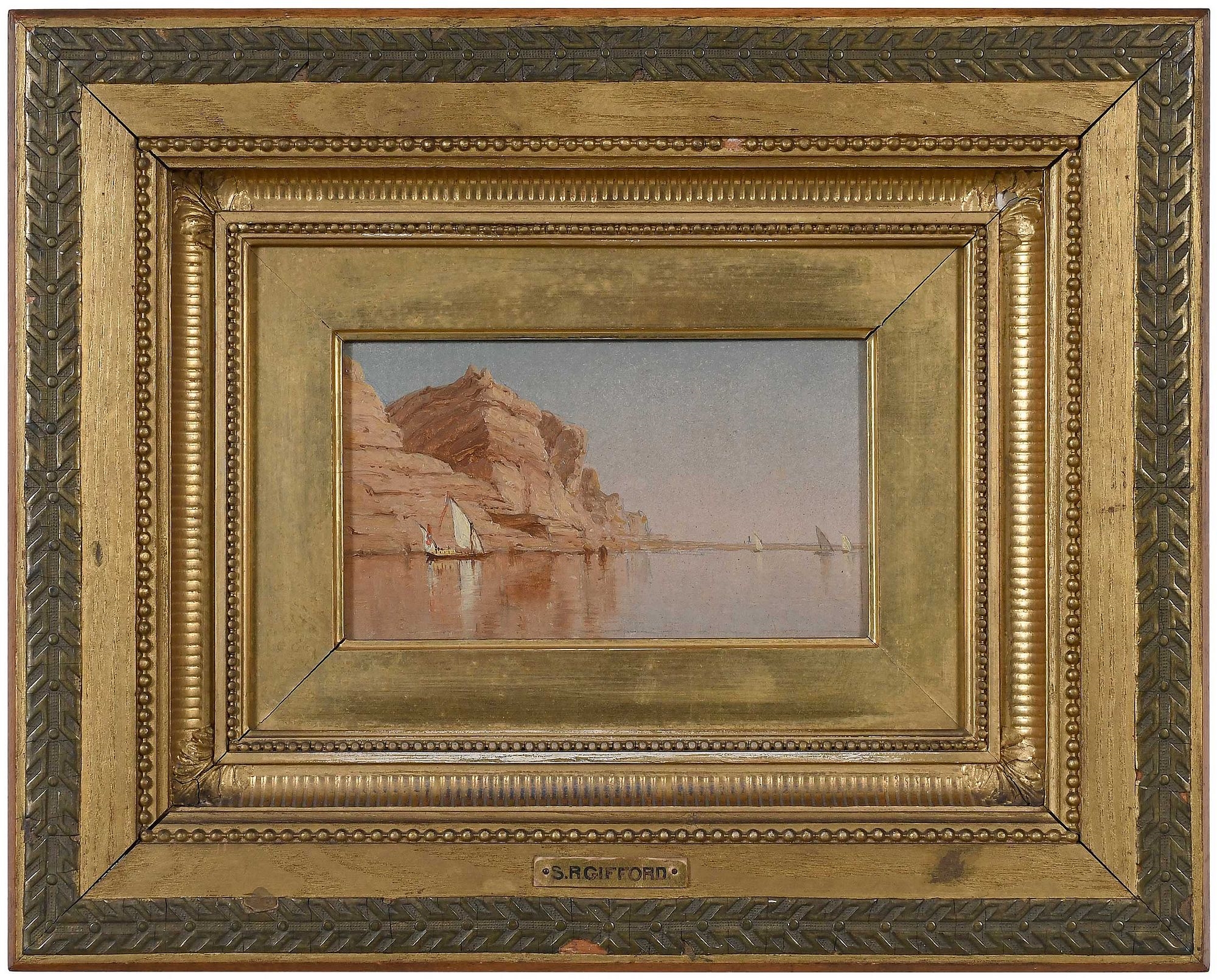 Sanford Robinson Gifford | Bluffs on the Nile (1869) | MutualArt