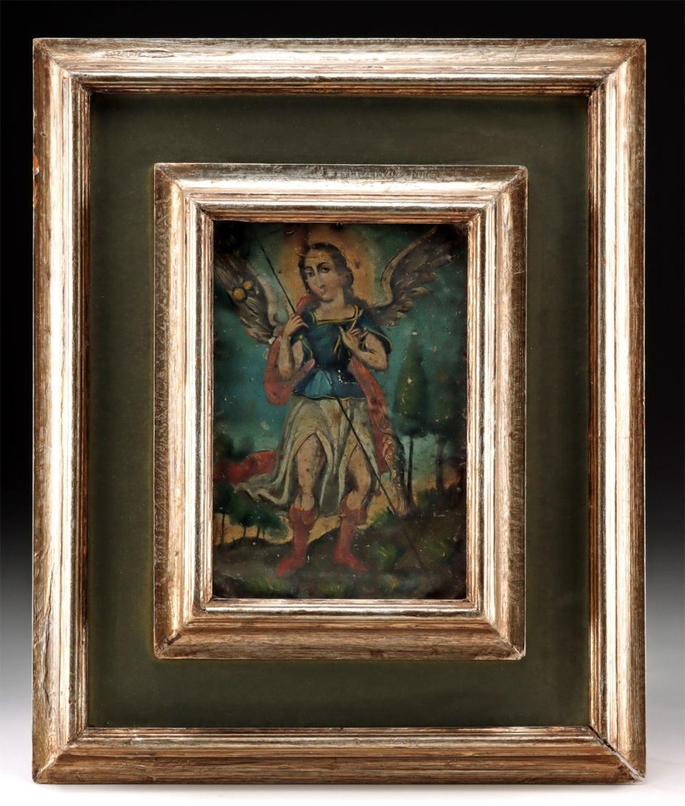 Spanish School, 18th Century | Early Spanish Colonial Tin Retablo ...