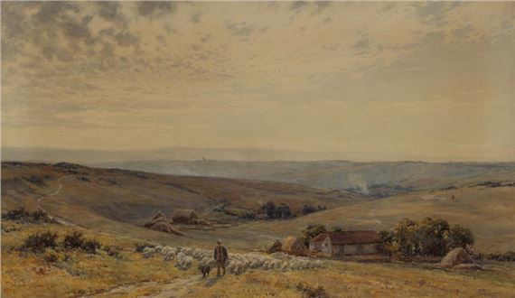 Joseph Harold Swanwick | Morning on South Downs | MutualArt