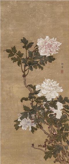 Shen Quan | Peonies (1738) | MutualArt