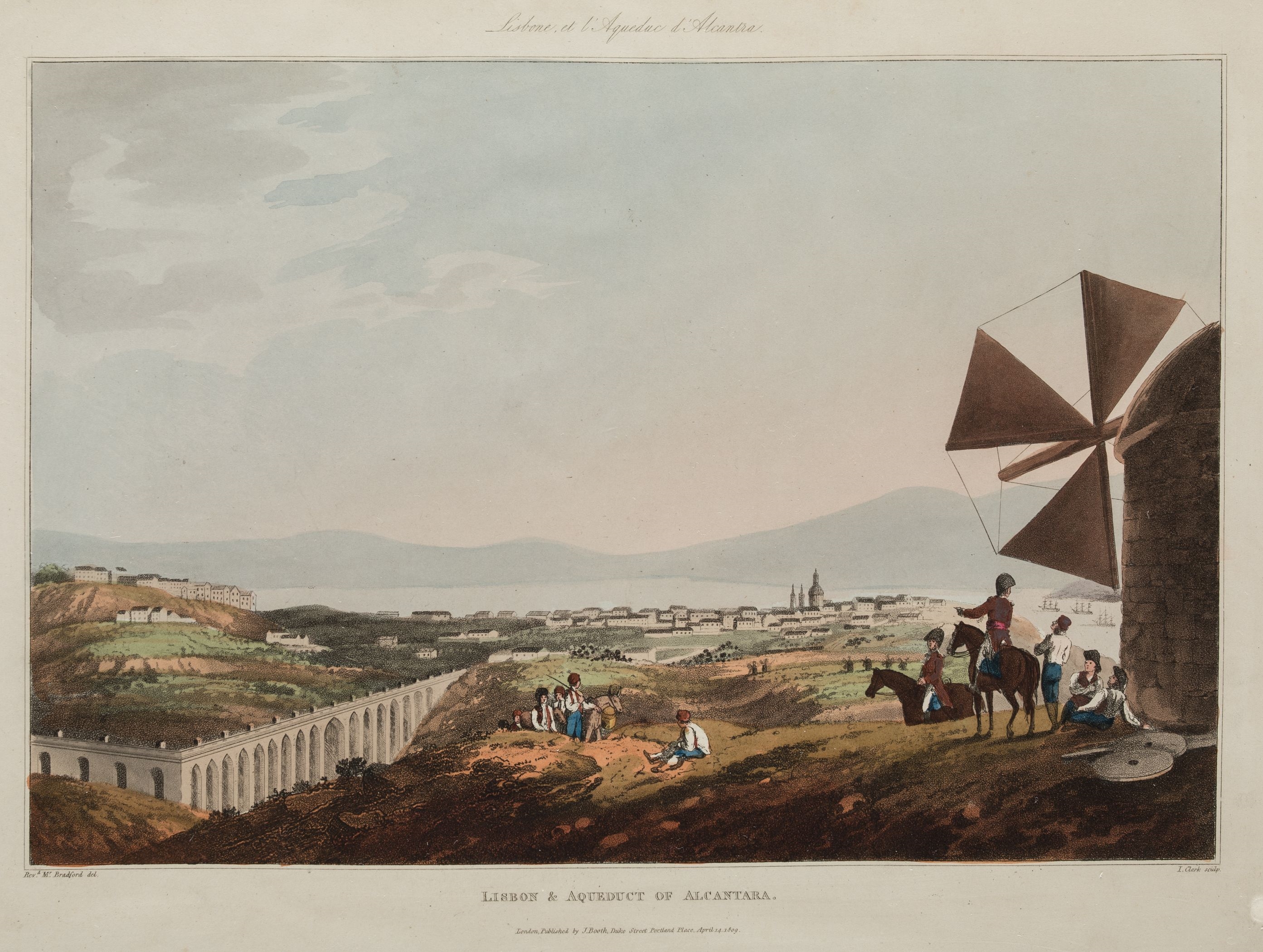 John Heaviside Clark | Lisbon and Aqueduto das Aguas Livres (1809 ...