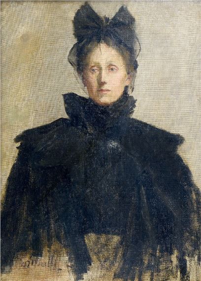 Domenico Morelli | Sketch for portrait of Mrs. Emma Barbato | MutualArt